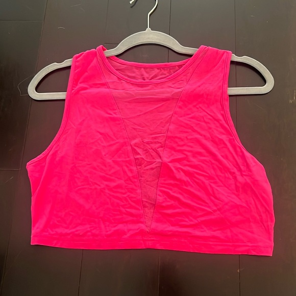 Shein Tops Shein Hot Pink Sheer Top Poshmark